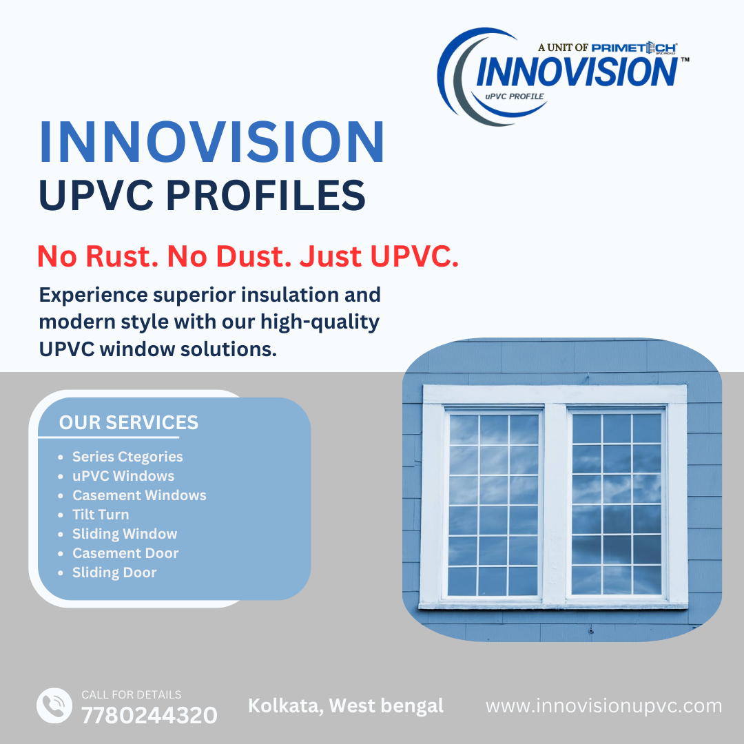 Sliding Glass UPVC Windows West Bengal | Innovision UPVC